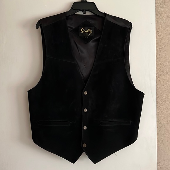 Scully | Jackets & Coats | Mens Black Suede Scully Vest | Poshmark